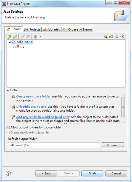 菜鳥工程師 肉豬: 在Eclipse撰寫你的第一支Java Hello World教學