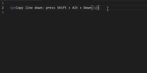 菜鳥工程師 肉豬: Visual Studio Code copy current line to next line (copy line ...
