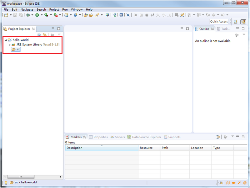 菜鳥工程師 肉豬: 在Eclipse撰寫你的第一支Java Hello World教學
