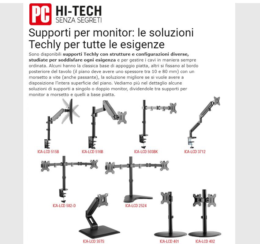 Double Joint Monitor Arm for 2 Monitors 13-32" with base - TV Monitor ...